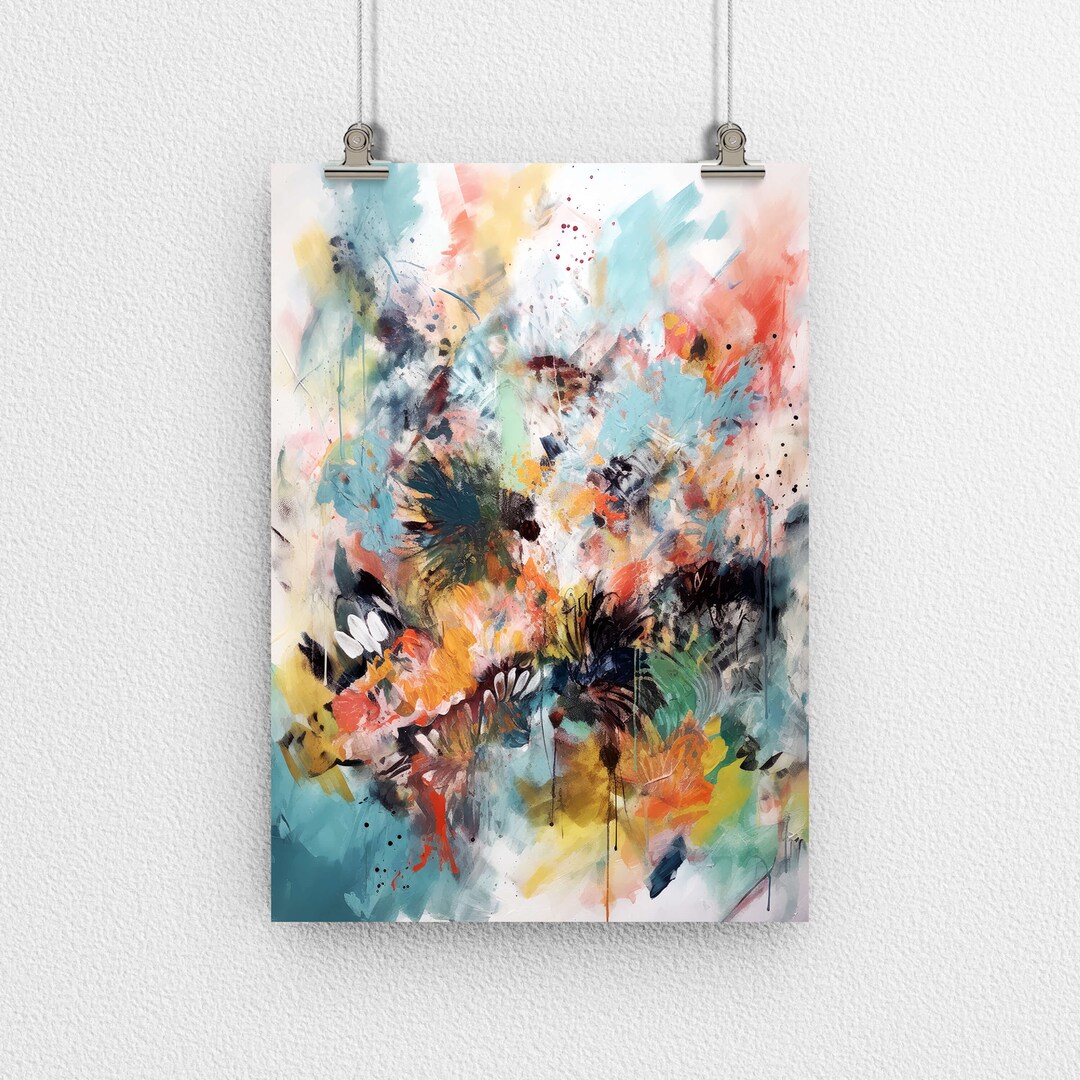 Abstract Impressionism Poster Print, Modern Art, Abstract Art, Wall ...