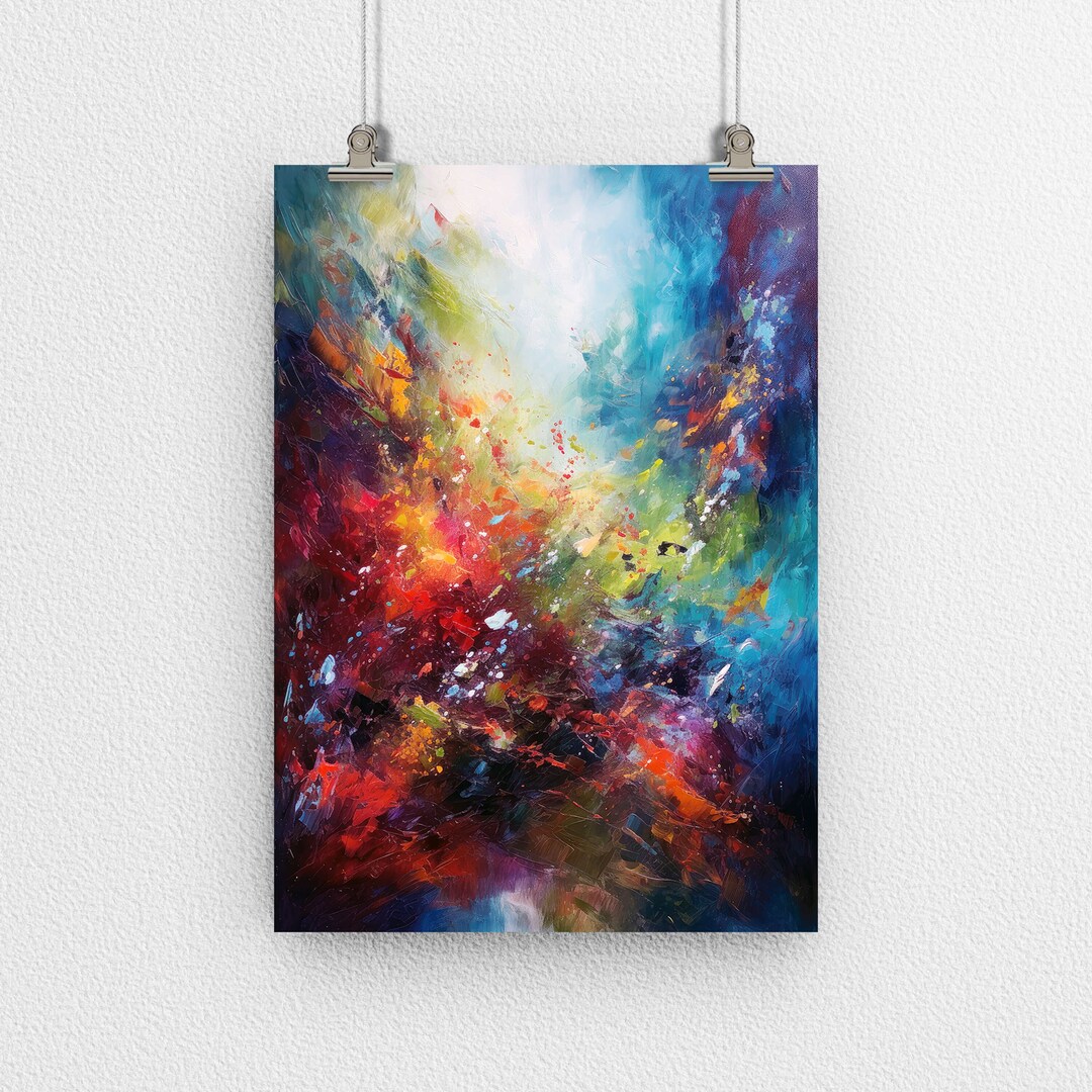 Abstract Impressionism Poster Print, Modern Art, Abstract Art, Wall ...