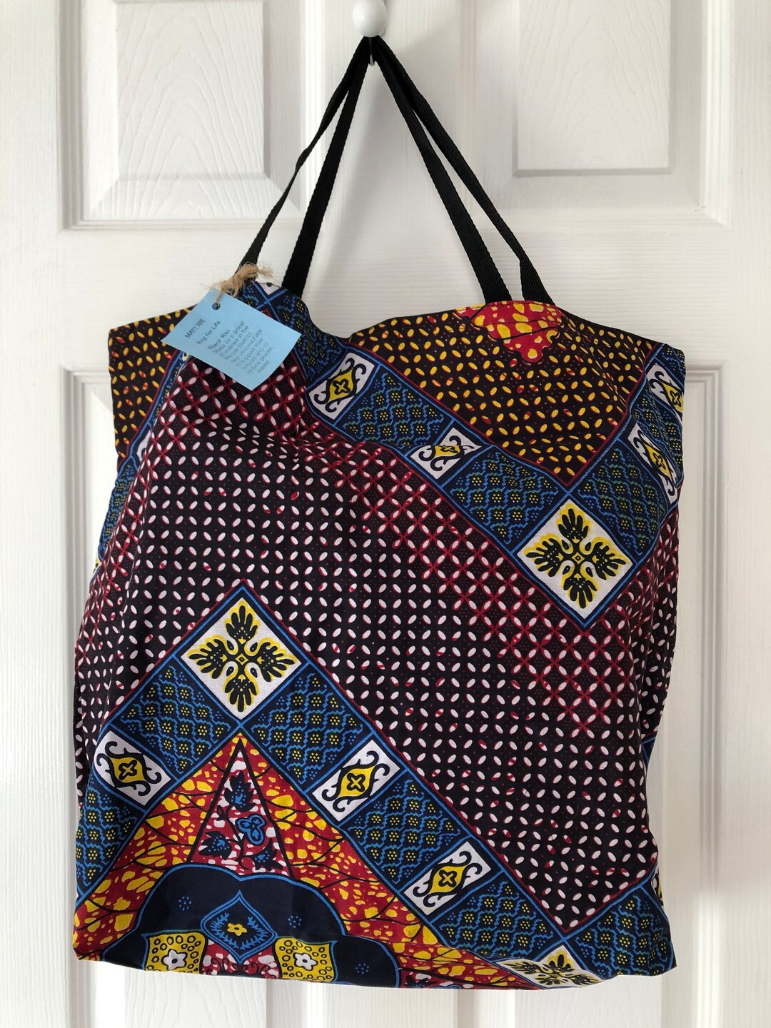Chitenge Cotton Tote Bag - Etsy