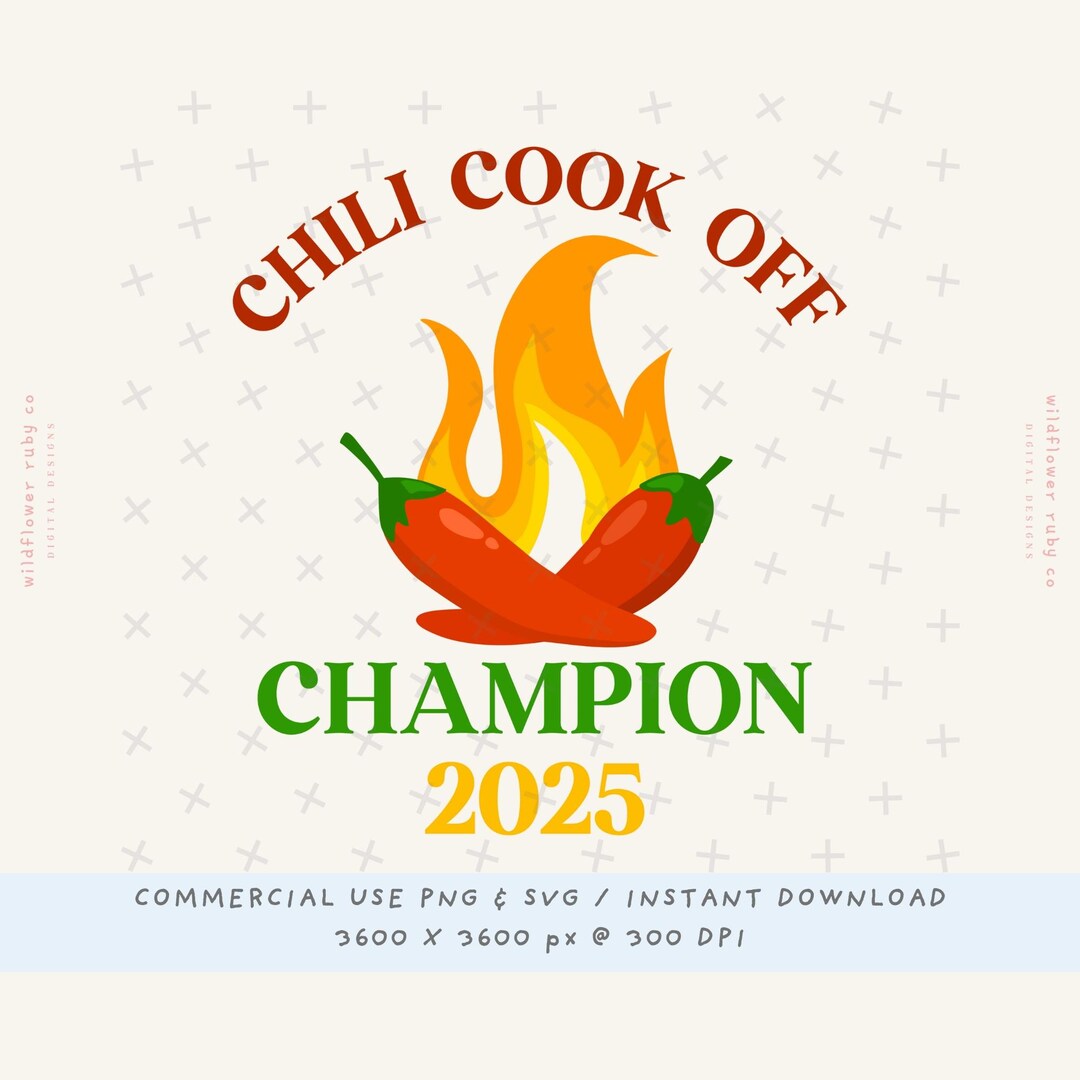 Chili Cook off Svg, Chili Champion Png, Chili Pepper Svg, Chili Svg ...