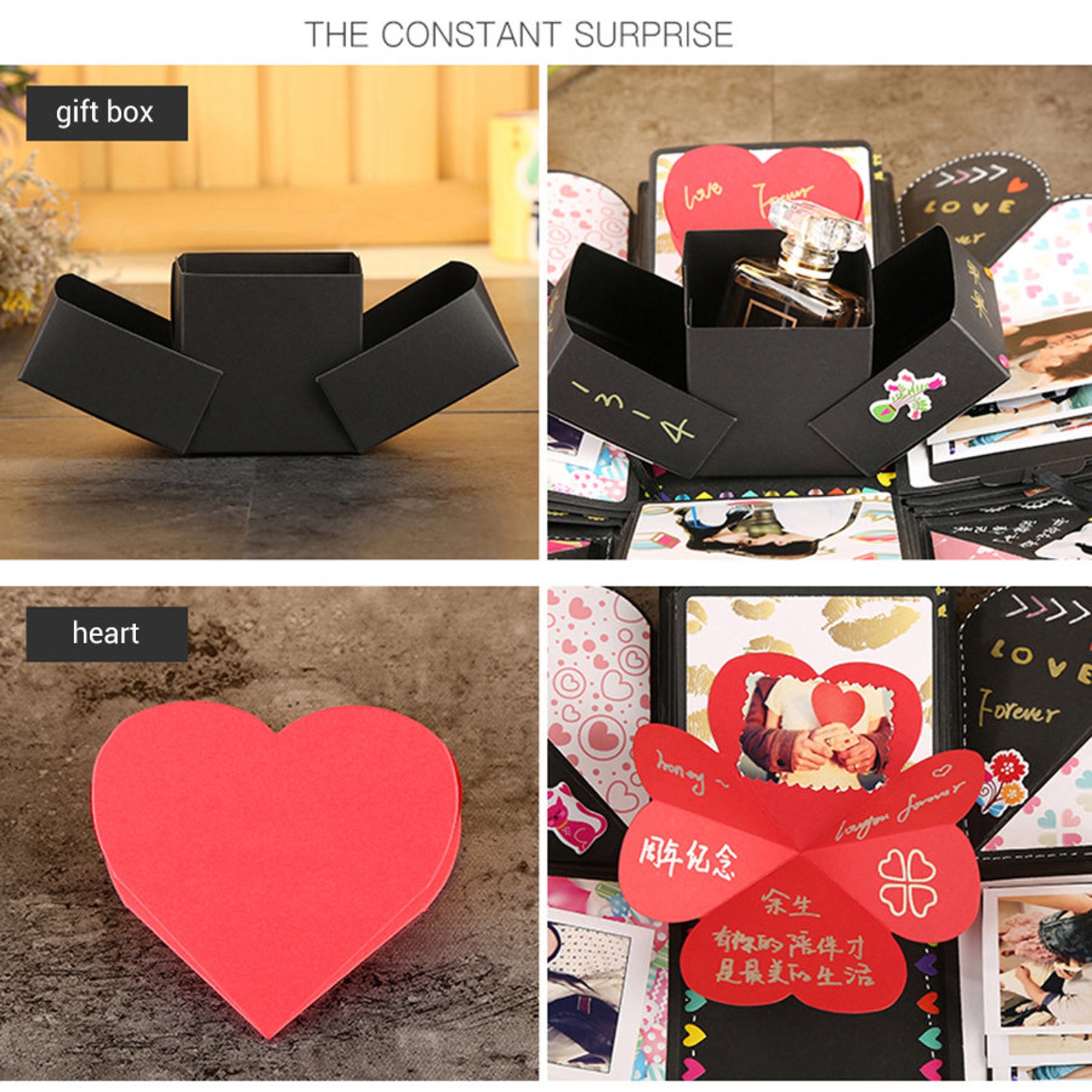 Explosion Gift Box Square DIY Photo Album Surprise Love - Etsy