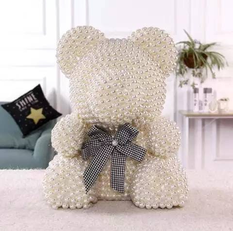 Teddy Bear 3D Pearl Luxury Teddy Bear Anniversary - Etsy