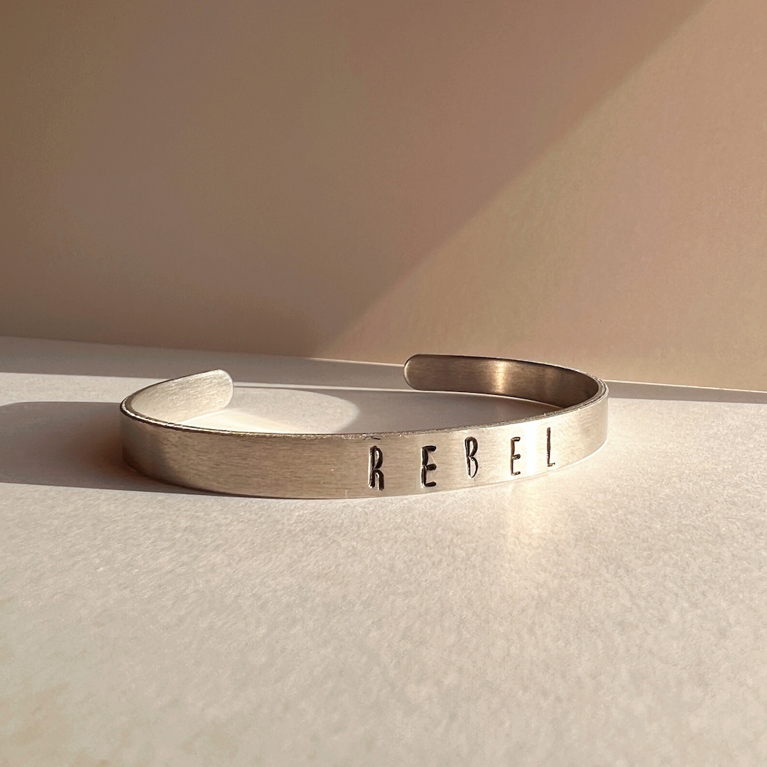 REBEL Star Wars Inspired Hand Stamped Aluminum Bracelet - Etsy