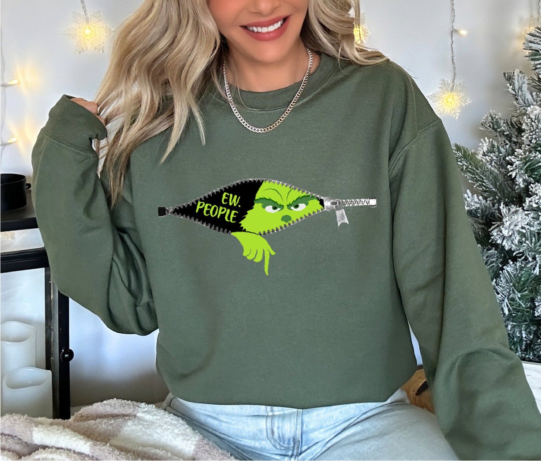Ew People Grinch Sweatshirt İn My Grinch Era Sweater Funny - Etsy