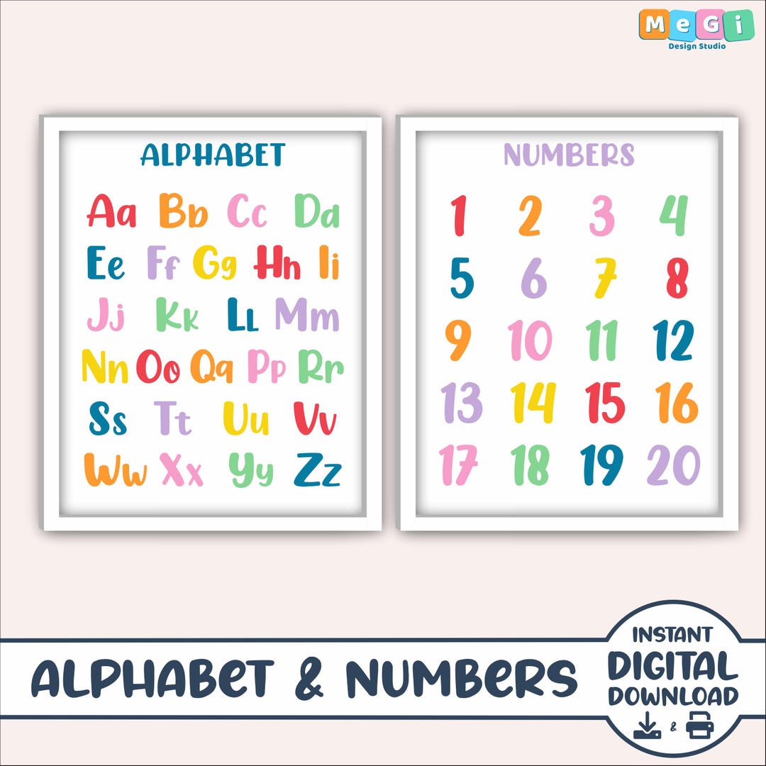 Toddler & Preschool Learning Posters | Kids Educational Printables ...