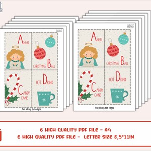 Christmas Flashcards A to Z Christmas Flashcards Nomenclature Cards ...