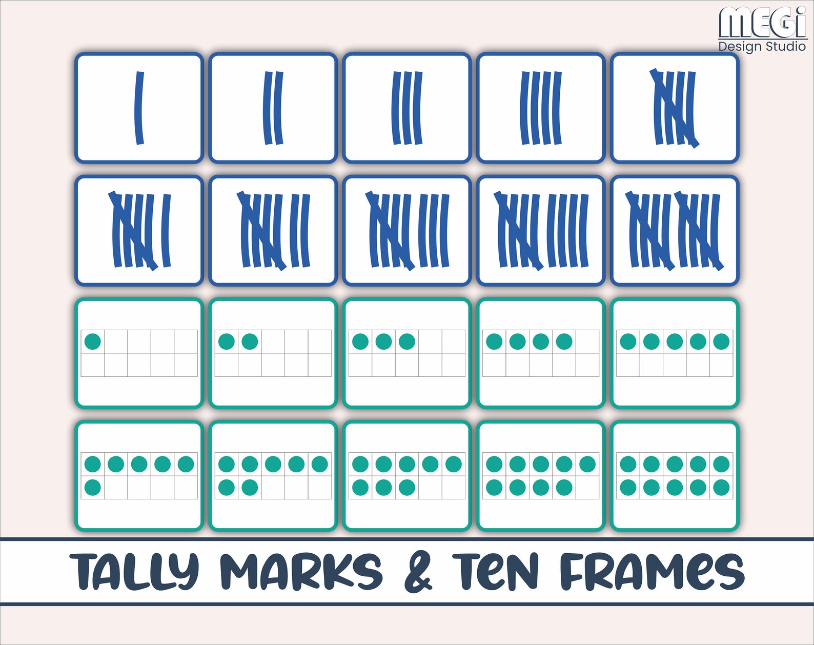 Number Match Preschool Activity Count and Match 1 to 10 Number Matching ...