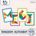 Tangram Animals and Shapes Puzzle Cards - 96 Cards & Free Tangram ...