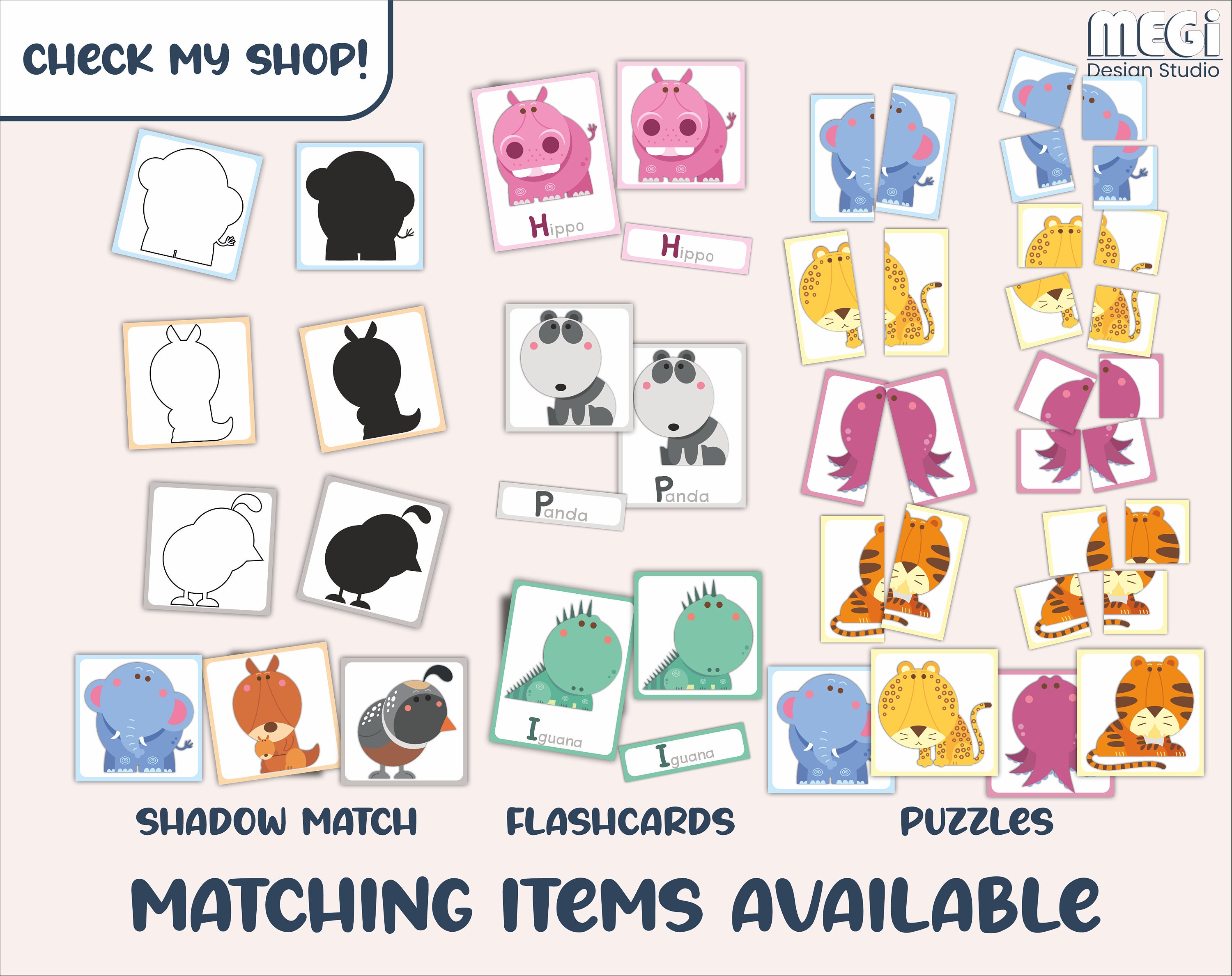 Count and Clip Animal Cards 1 to 20 Counting Cards - Etsy