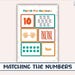 Number Match Preschool Activity Count and Match 1 to 10 Number Matching ...