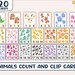 Count and Clip Animal Cards - 1 to 20 Counting Cards - Preschool ...