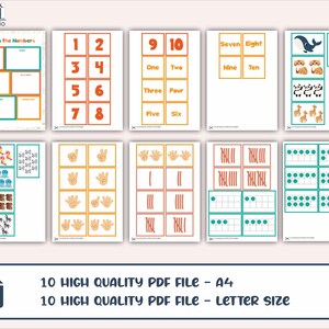 Number Match Preschool Activity Count and Match 1 to 10 Number Matching ...