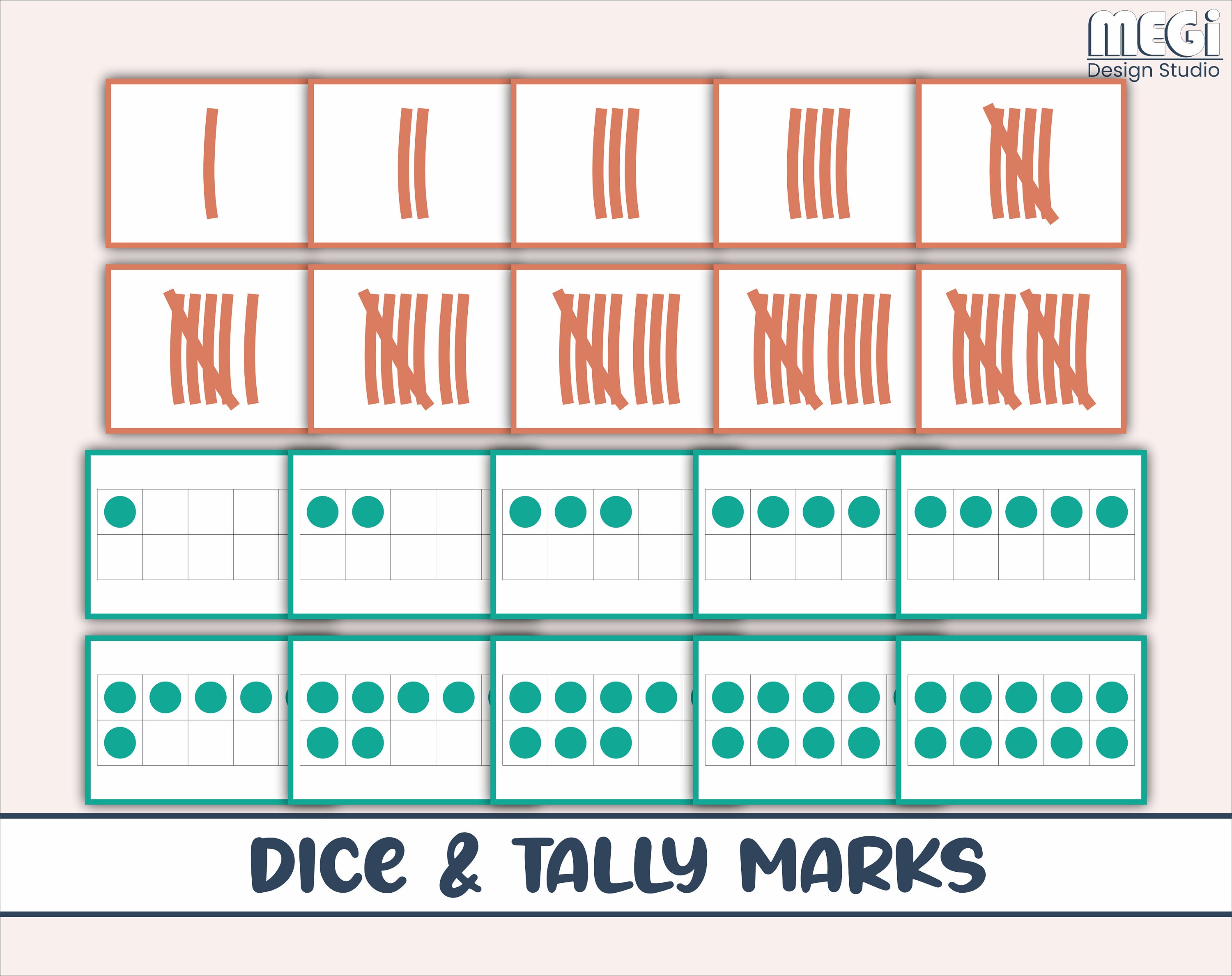 Number Match Preschool Activity Count and Match 1 to 10 Number Matching ...