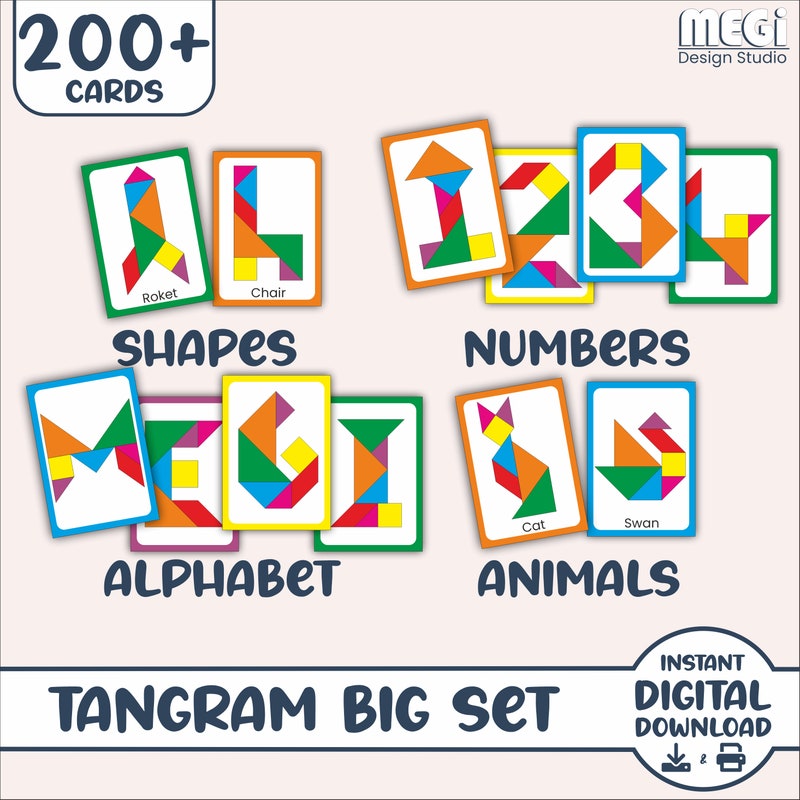 Tangram Puzzle - Etsy