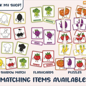 Count and Clip Fruit and Veggies - 1 to 30 Printable Counting Cards ...