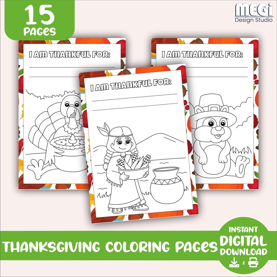 Thanksgiving Coloring Book Printable Coloring Pages Thanksgiving ...