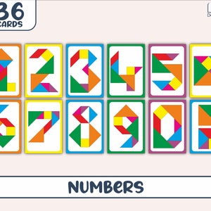 Tangram Big Set - 200+ Cards and Free Tangram Pattern - Printable ...