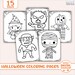 Halloween Coloring Book Printable Coloring Pages Halloween - Etsy