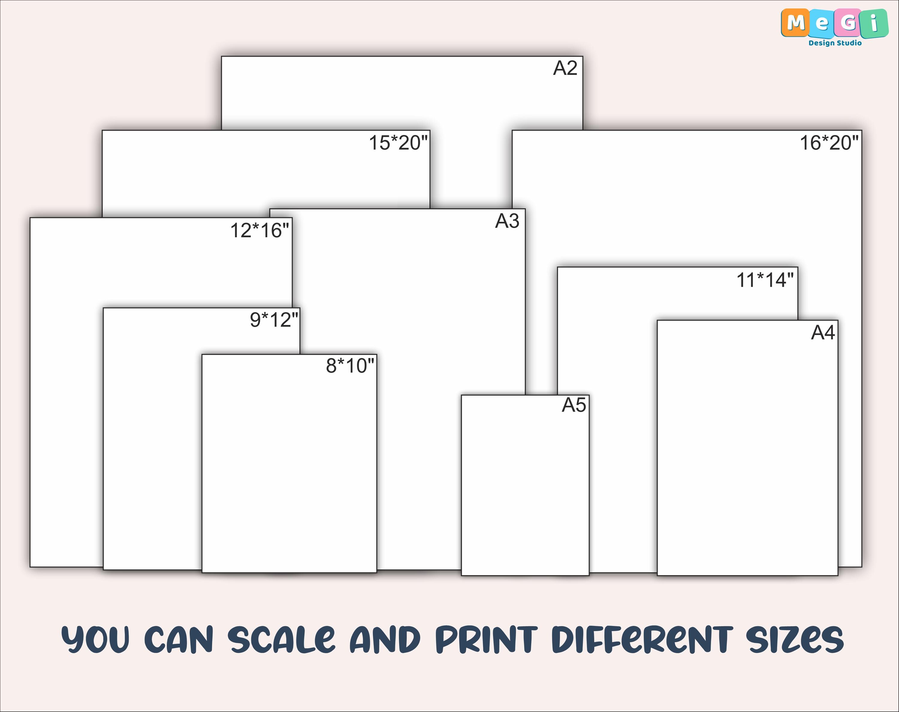 Preschool Learning Printables Set of Math | Educational Wall Art for ...