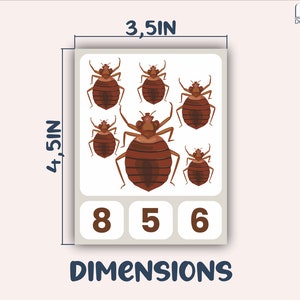 Insects Count and Clip Cards 1 to 30 Printable Counting - Etsy