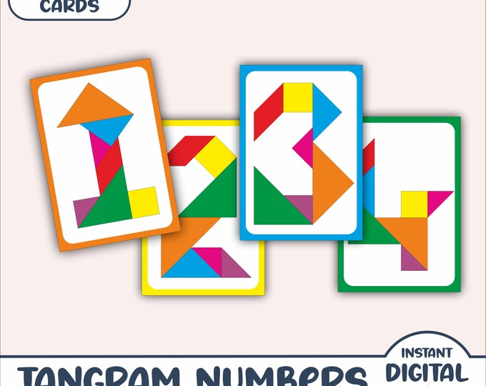 Tangram Alphabet Puzzle Cards - 84 Cards & Free Tangram Pattern ...