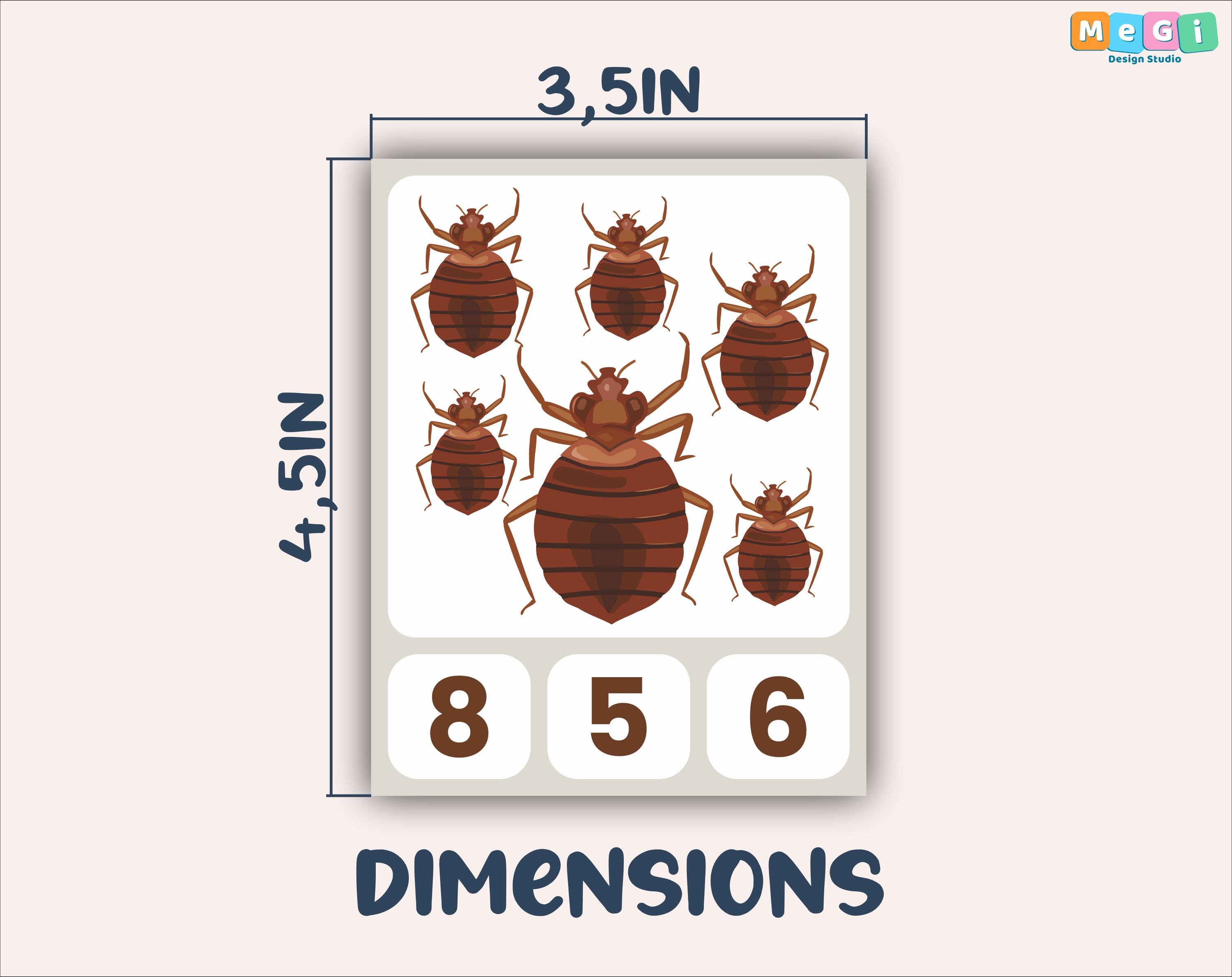 Insects Count and Clip Cards - 1 to 30 Printable Counting Cards ...