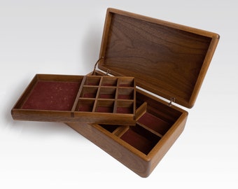 Cherry Wood Jewelry Box - Etsy