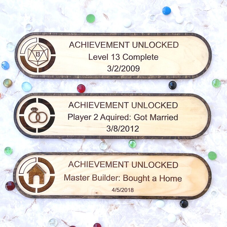 Achievement Unlocked Custom Achievement Sign Nerdy Gift - Etsy
