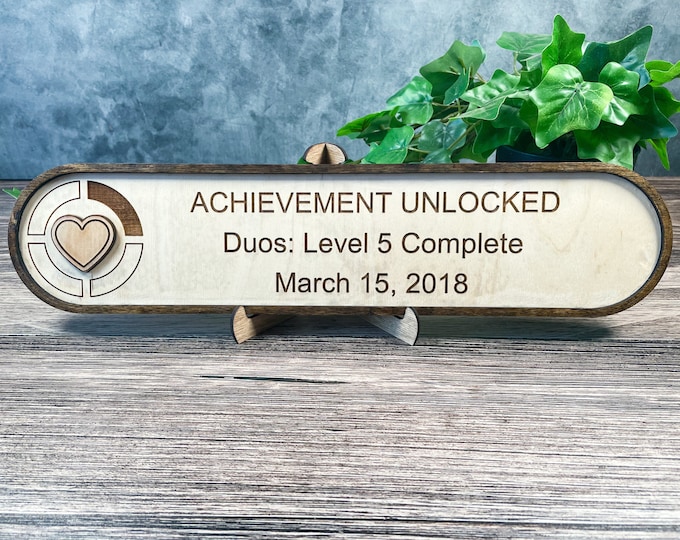Achievement Unlocked - Custom Achievement Sign - Nerdy Gift for Him ...