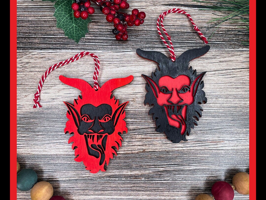 Wood Krampus Ornament Krampus Christmas Ornament Gruss Vom Krampus ...