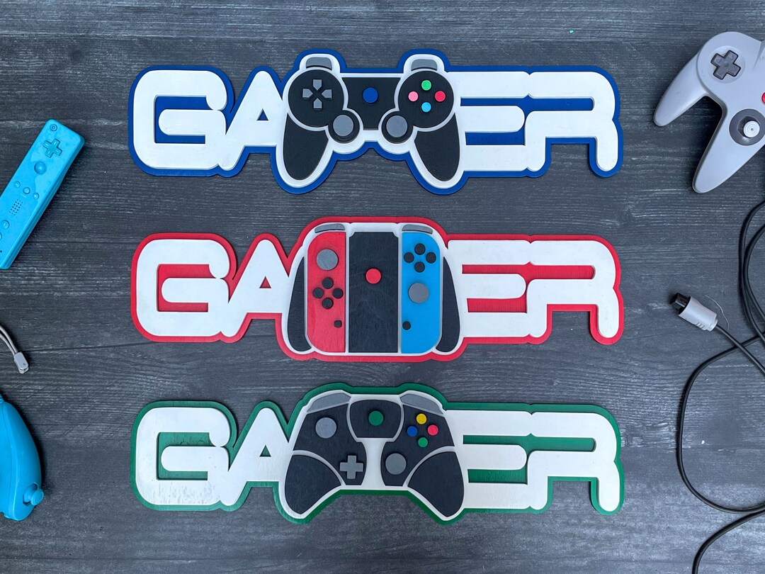 Video Game Sign Game Controller Sign Video Game Gift Gift for Teens ...