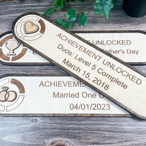 Achievement Unlocked Custom Achievement Sign Nerdy Gift for Him Gamer ...