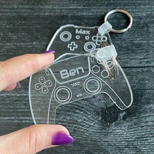 Personalized Gamer Keychain Video Game Keychain Gamer Gift Gamer ...
