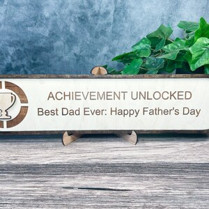 Achievement Unlocked Custom Achievement Sign Nerdy Gift for Him Gamer ...