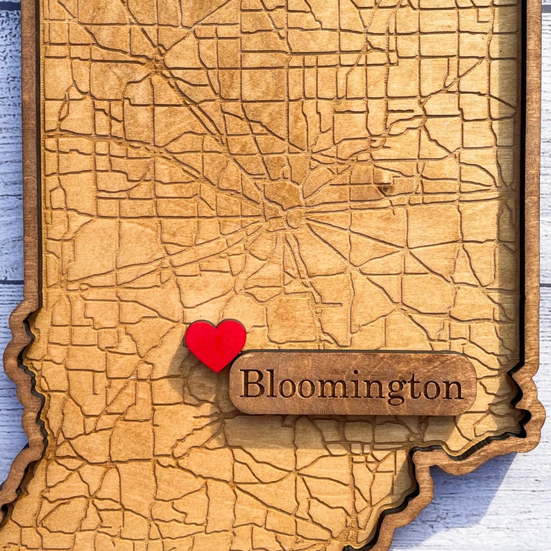 Wood State Sign With Heart Personalized Home State Sign - Etsy