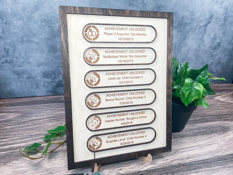 Achievement Unlocked Custom Achievement Plaque Nerdy Gift - Etsy