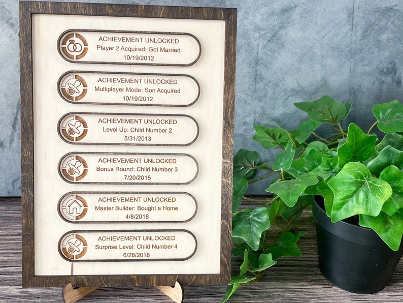 Achievement Unlocked Custom Achievement Plaque Nerdy Gift - Etsy