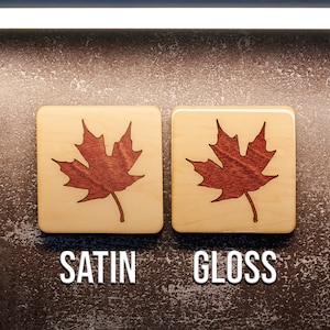 Fallen Maple Leaf Wood Inlay Coasters - Etsy