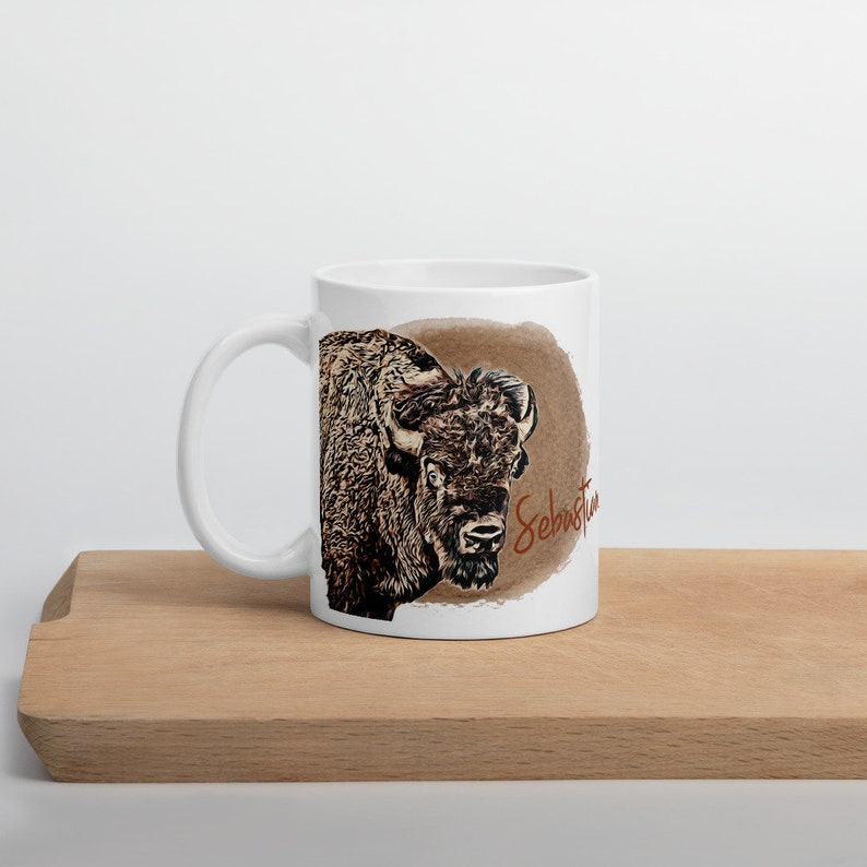 Brawny Bison Mug: Buffalo Coffee Cup, Western Ranch Decor - Etsy