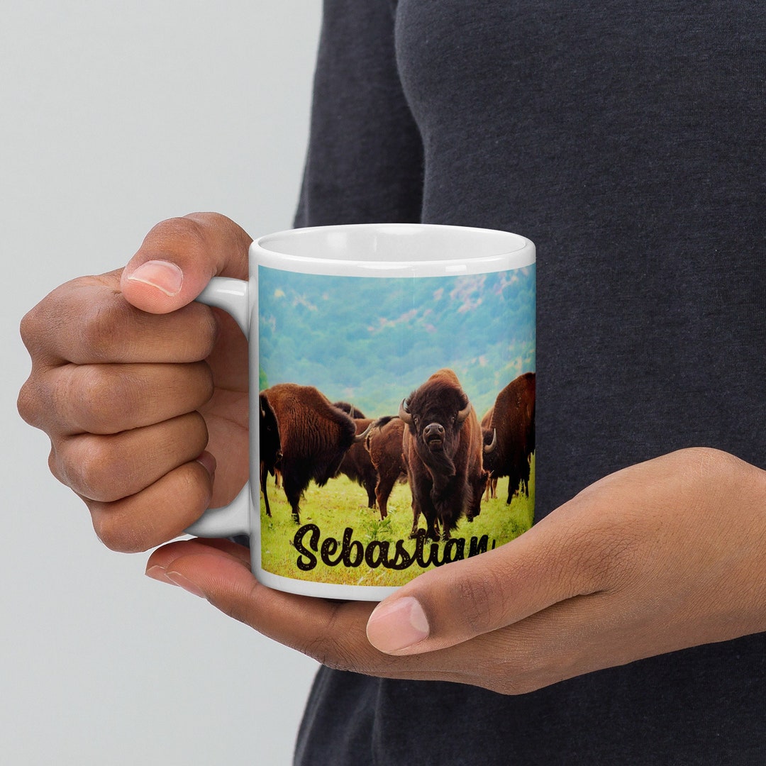 Herd of Bison Mug: Buffalo Coffee Cup, Western Ranch Decor - Etsy