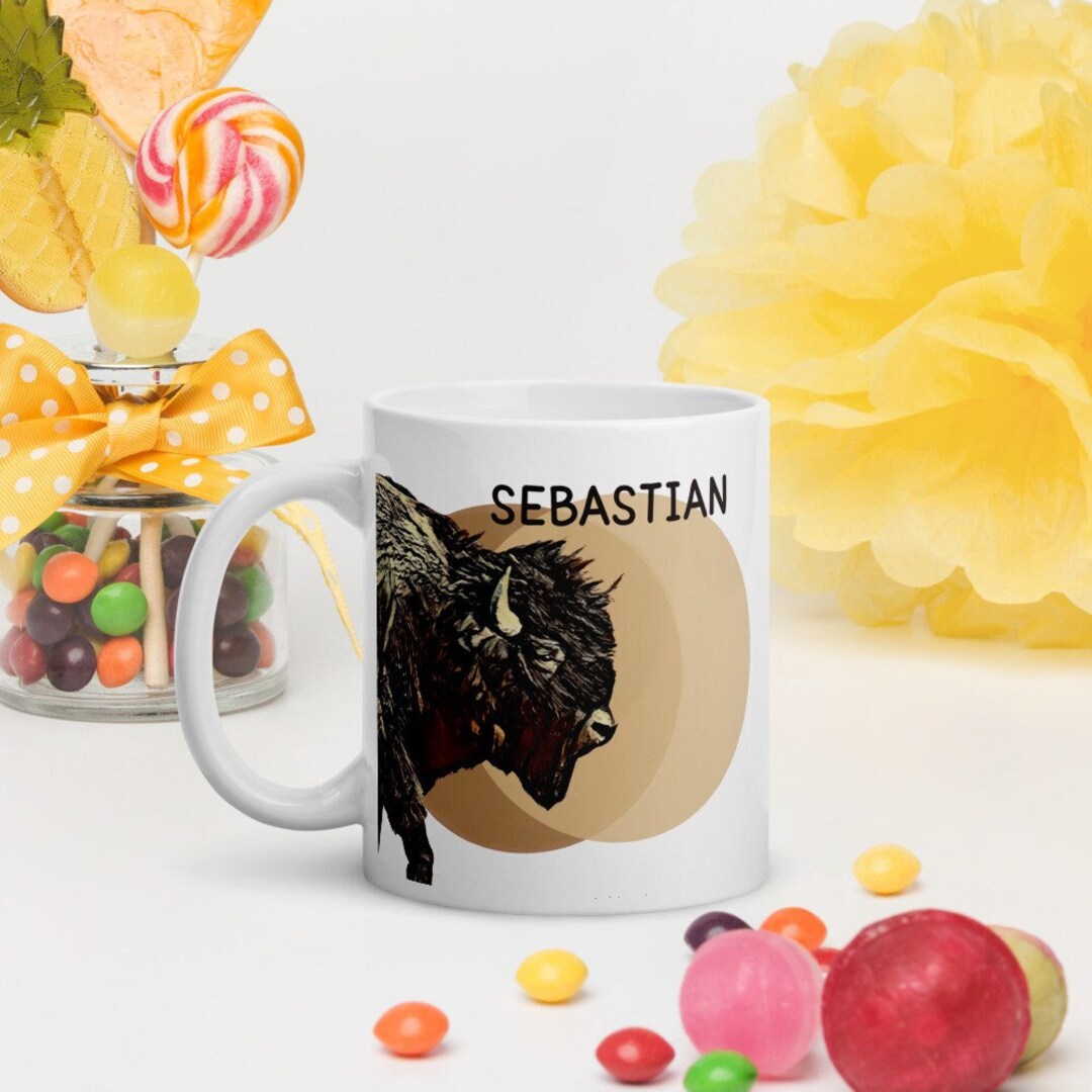 Rugged Bison Mug: Buffalo Coffee Cup, Western Ranch Decor - Etsy