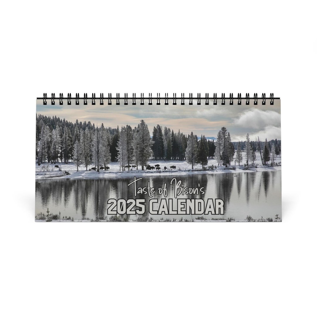2025 Bison Desk Calendar, Buffalo Desk Calendar, Wildlife Desk Calendar ...