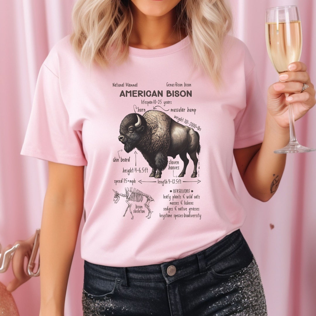Anatomy of a Bison T-shirt, Buffalo Anatomy Tee - Etsy