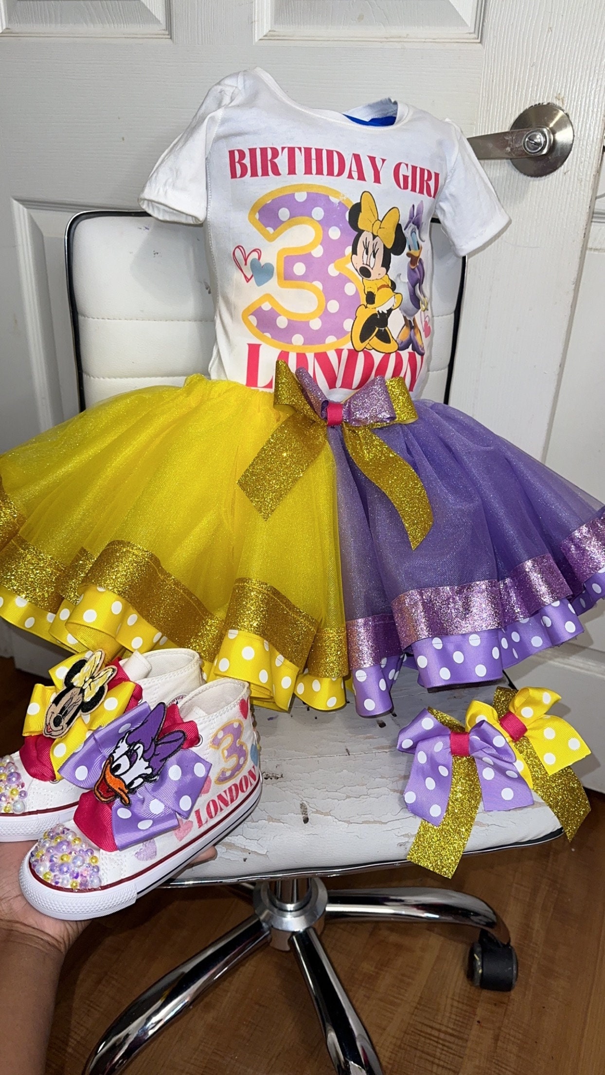 Custom Minnie Mouse and Daisy Tutu Outfit - Etsy