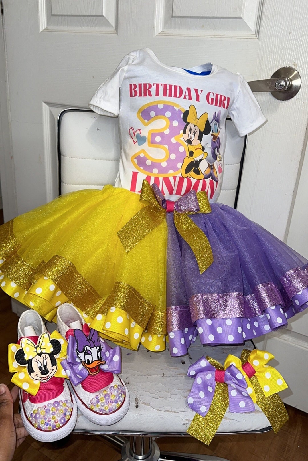 Custom Minnie Mouse and Daisy Tutu Outfit - Etsy