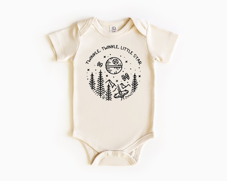 Twinkle Twinkle Little Star Baby Bodysuit Death Star Moon Planet ...