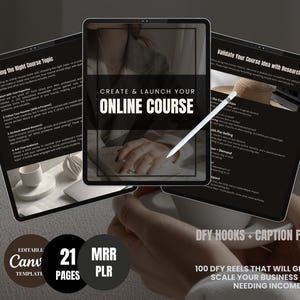 Create & Launch Your Online Course Guide | Master Resell Rights Ebook | Passive Income From Home ...
