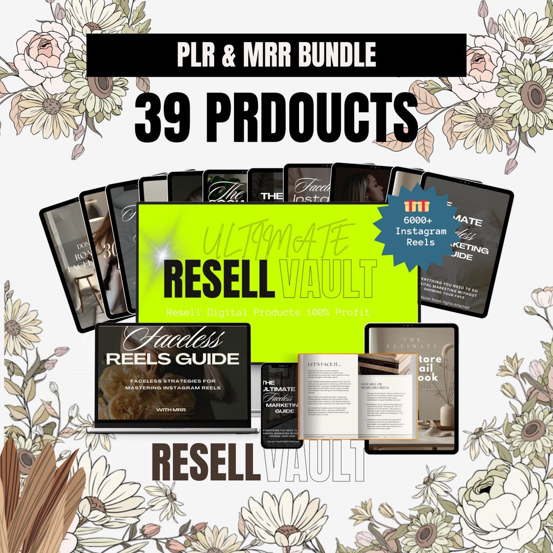 MRR Digital Marketing Bundle | Resell Digital Products | Aesthetic ...