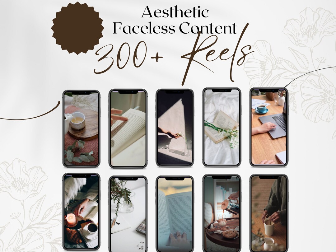 300 Faceless Content for Instagram | Faceless Aesthetic Content Videos ...