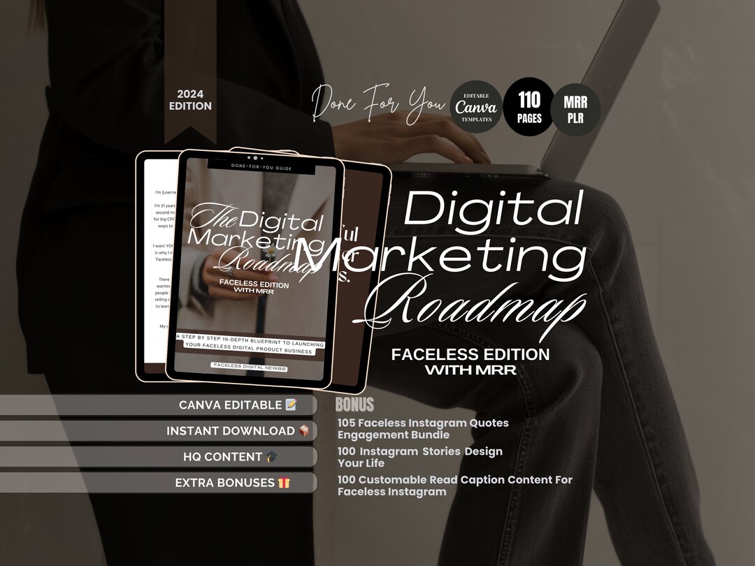 PLR Ebook PLR Digital Product Master Resell Rights Ebook Digital Marketing MRR Template Digital ...